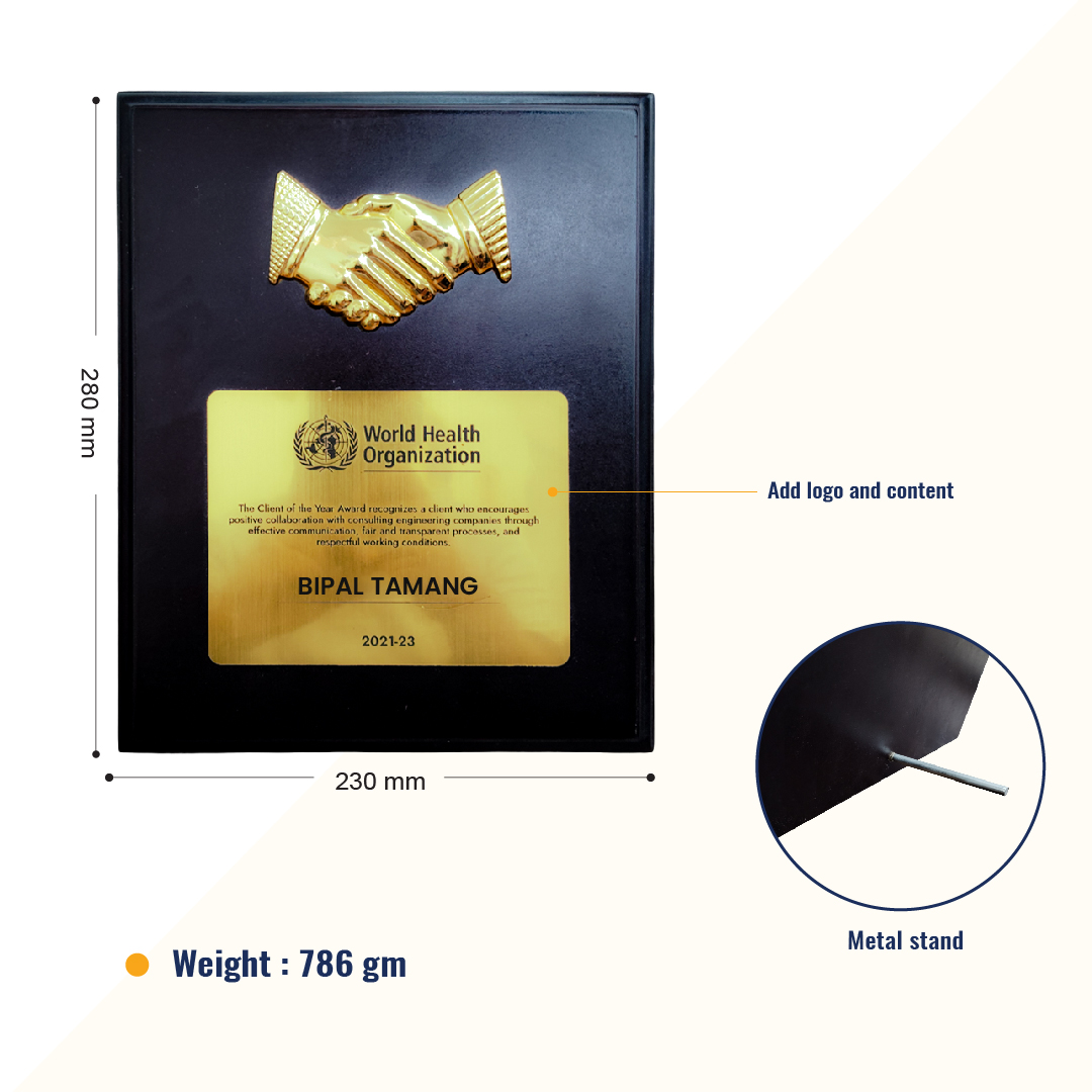 Corporate Gifting :: Type :: Trophy :: Fair play Handshake Trophy