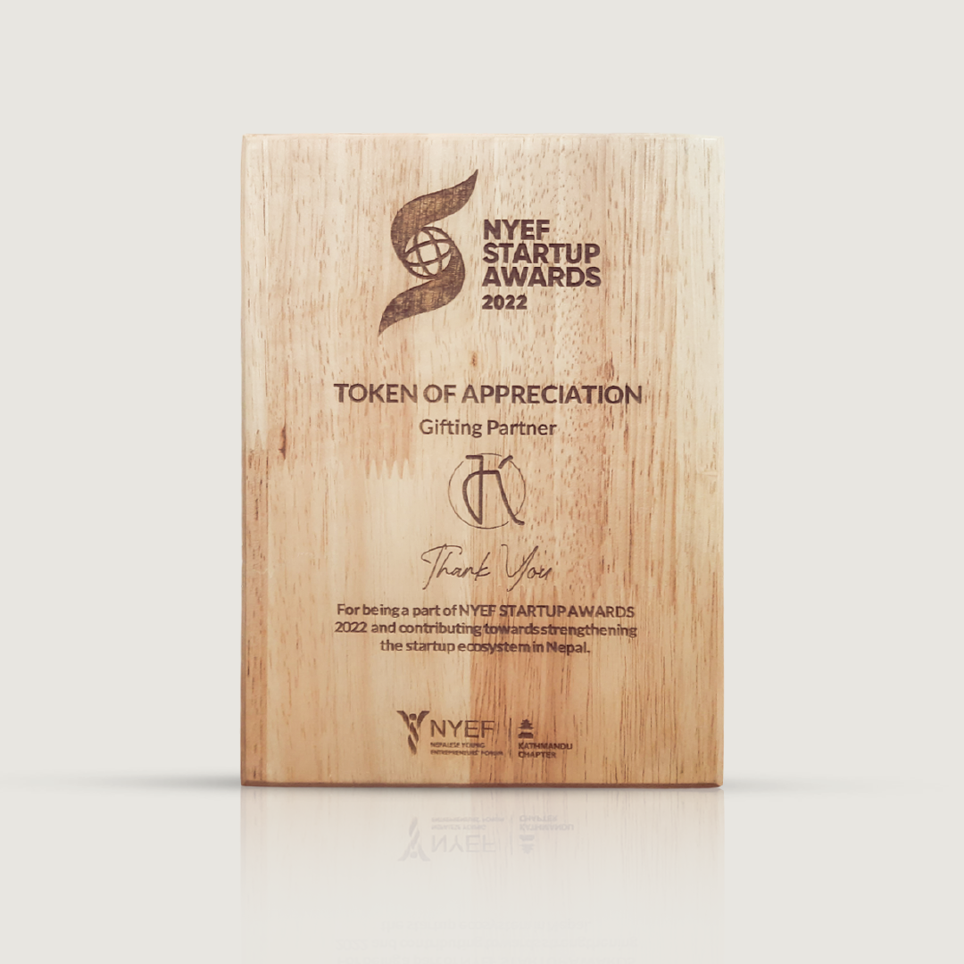 Corporate Gifting :: Type :: Trophy :: Custom Wooden Appreciation Plaque