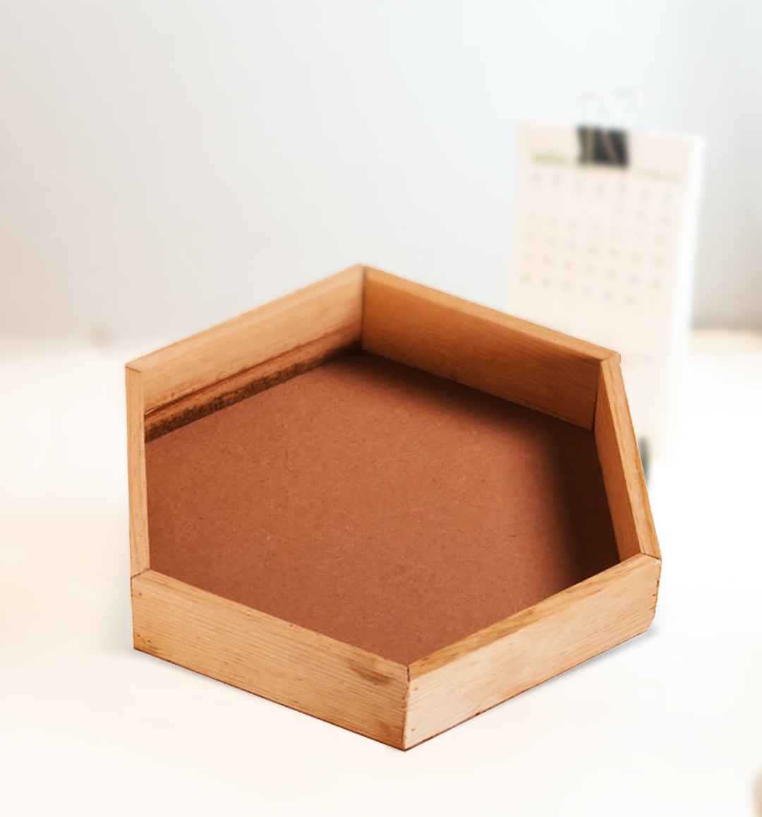 Events :: Box and tray :: Wooden Hexagonal Tray - Masta Kala