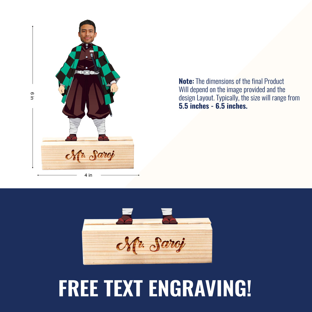 Personalized Gifts :: Shop By Theme :: Anime :: Tanjiro Caricature with ...